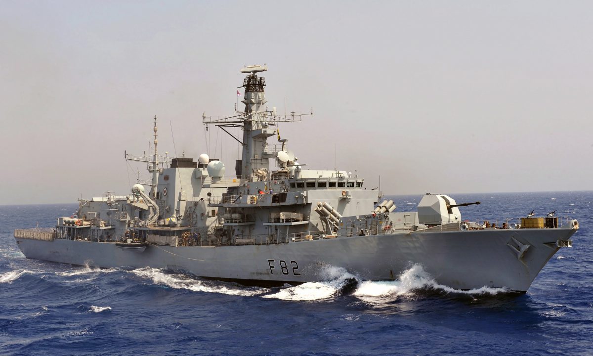 British frigates demonstrate firepower